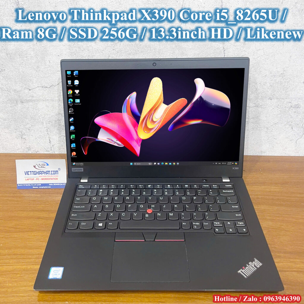 Lenovo Thinkpad X390 Core i5_8265U / Ram 8G / SSD 256G / 13.3inch HD ...