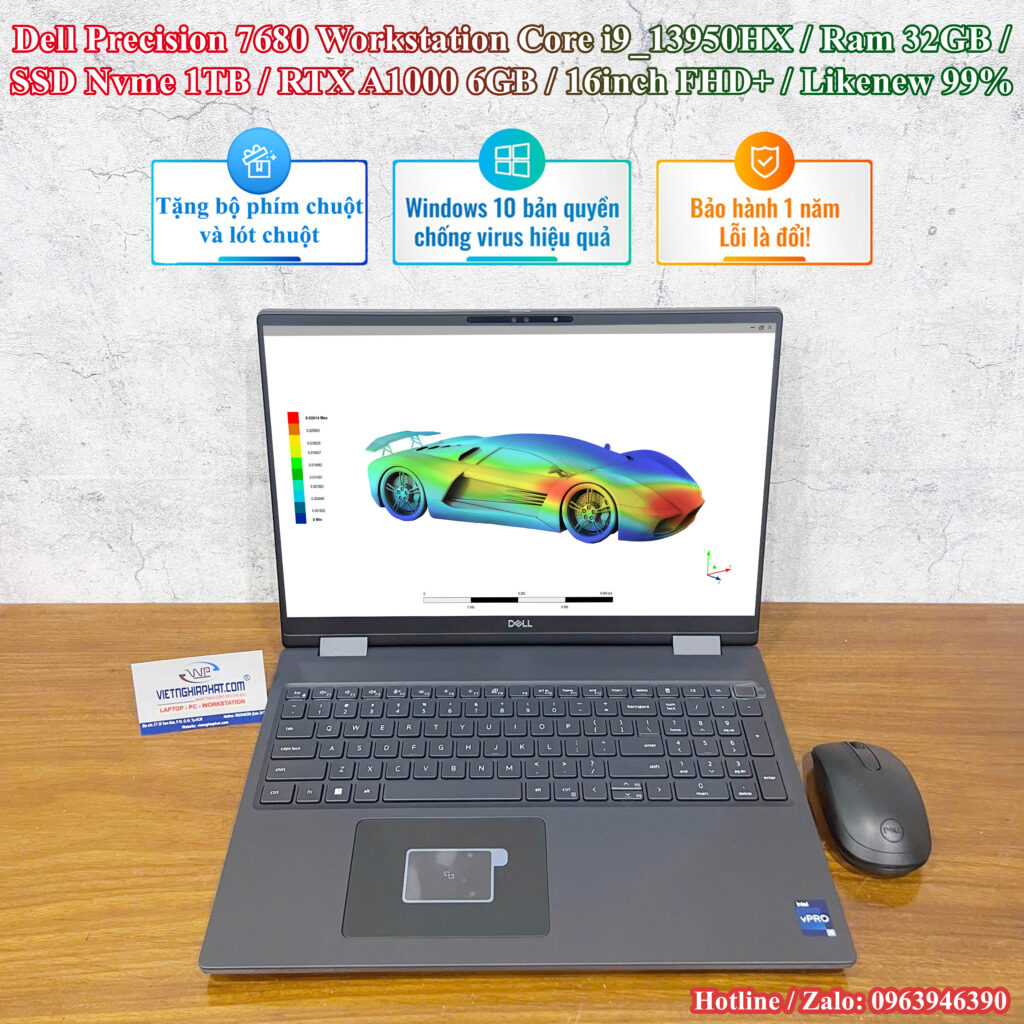 Dell Precision 7680 Workstation Core i9_13950HX / Ram 32GB / SSD Nvme ...